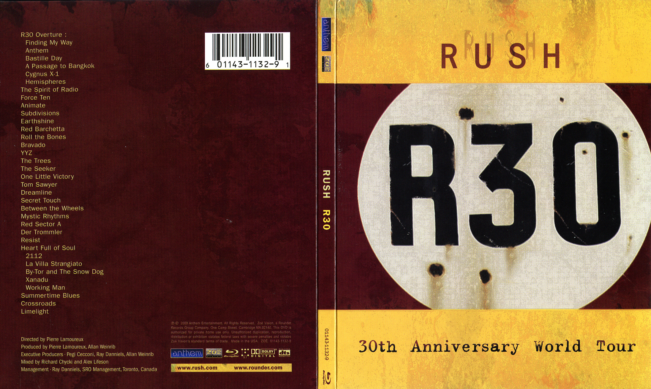 Rush: R30 (Blu-Ray) - CD Sniper Reference Collection of High Definition ...